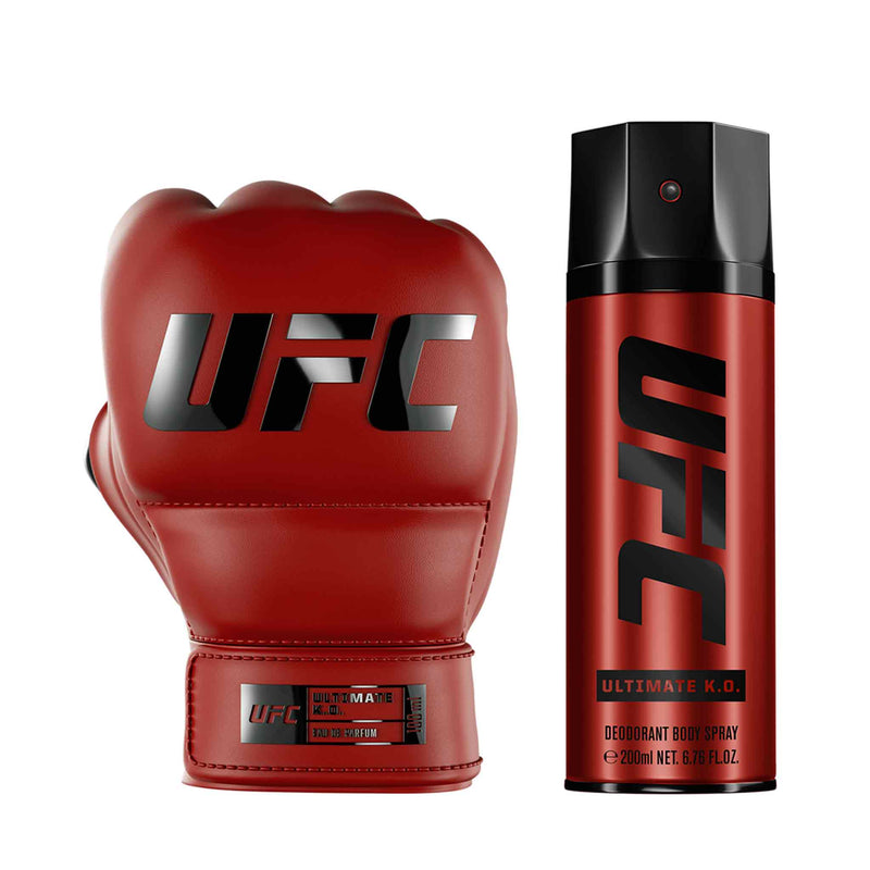 UFC Ultimate K.O. Coffret Perfume 100 ml + Body Spray – Hey Beauty